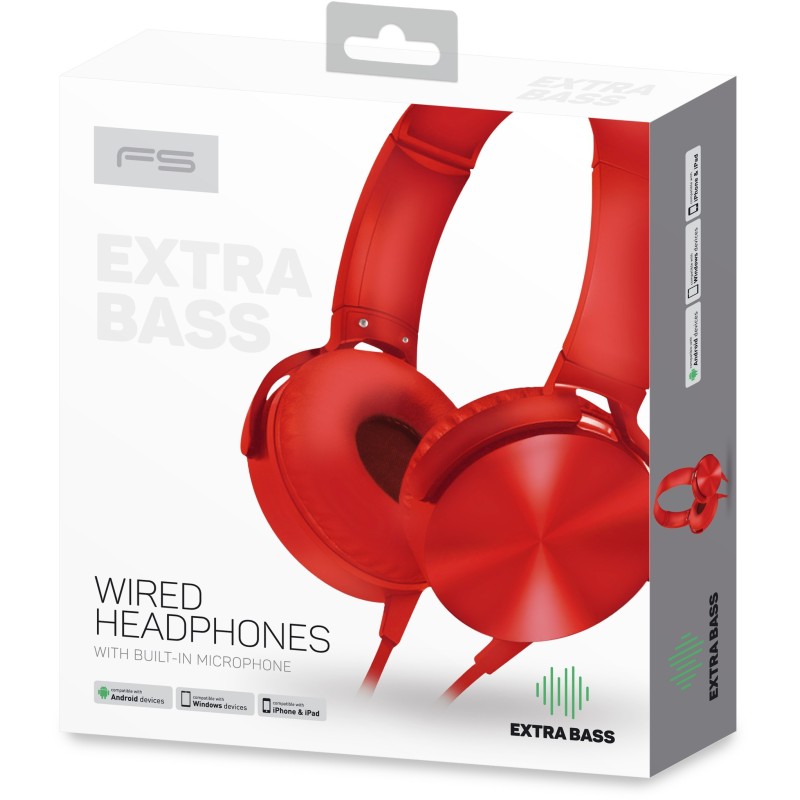 Omega Freestyle headset FH07R, red
